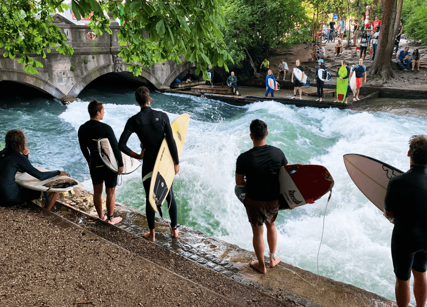 La ola de Eisbach Munich | Singlequiver.com